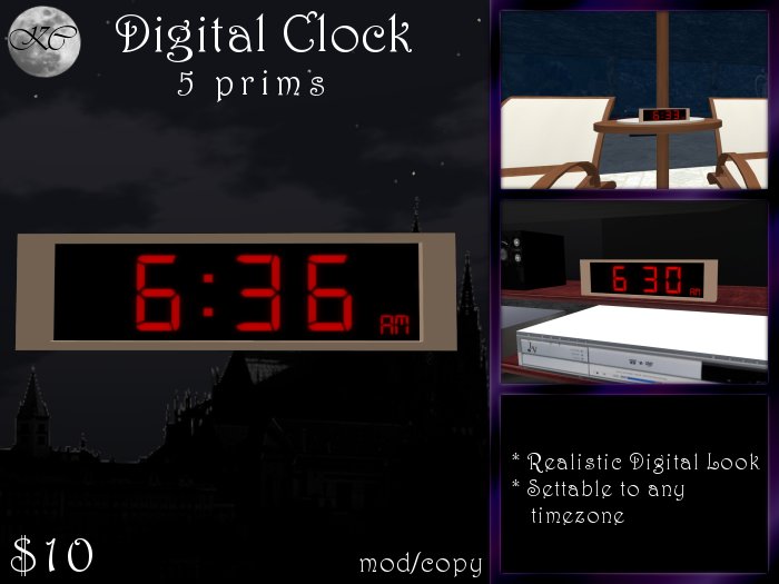 Second Life Marketplace - Digital Clock
